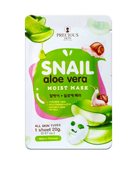 Precious Skin Thailand Snail Aloe Vera Moist Mask